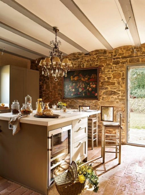 Le mur de pierre intérieur - 25 idées de design original à découvrir