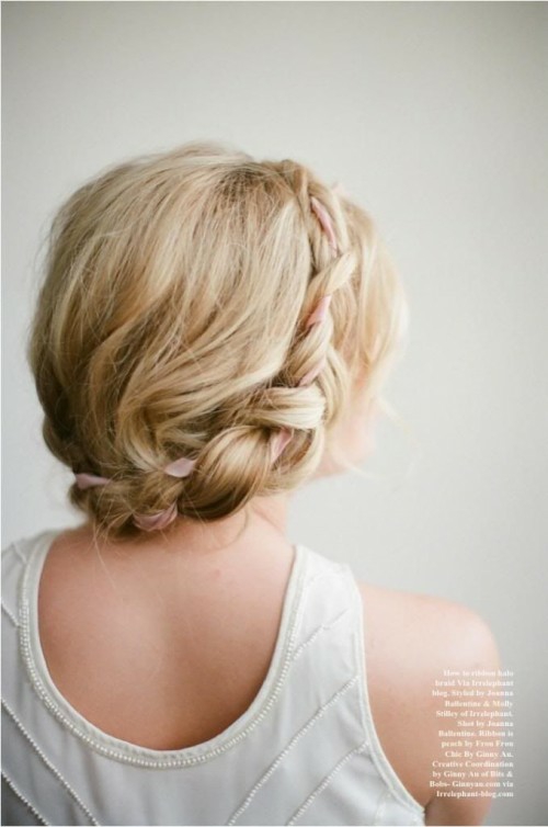 15 idées pour un chignon mariée avec des rubans