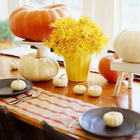 La décoration de citrouille - parfaite pour l'automne