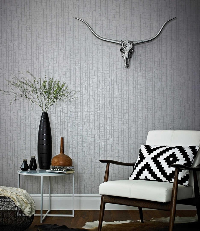 Papier peint intissé - 25 designs originaux pour le salon